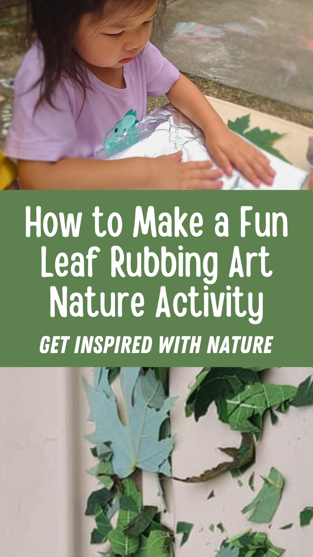 How to Make a Fun Leaf Rubbing Art Nature Activity