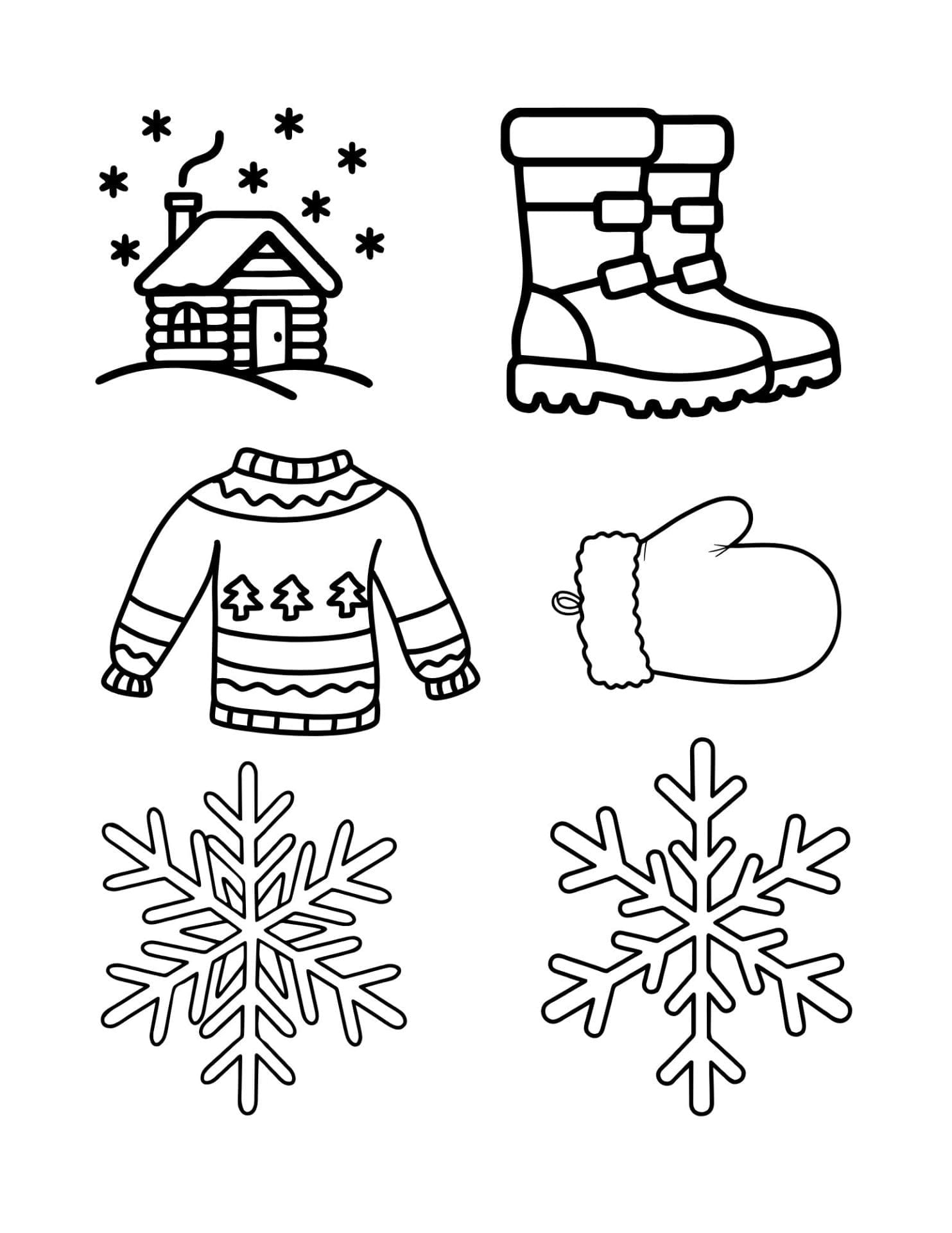 24 Free Printable Winter Shrinky Dink Patterns for Kids