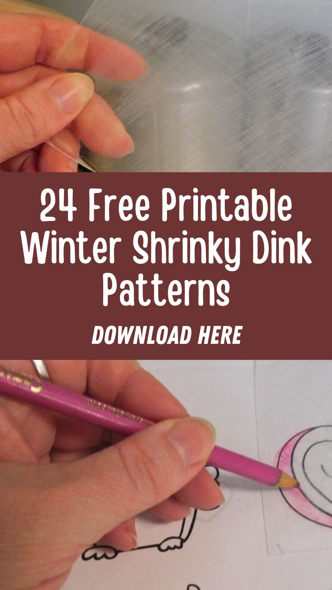 24 Free Printable Winter Shrinky Dink Patterns for Kids